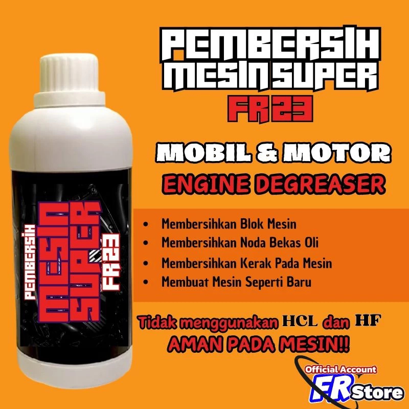 Jual Pembersih mesin super FR23, Cairan pembersih blok mesin, Engine degreaser pembersih kerak ...