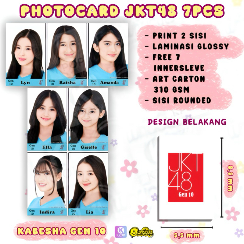 Jual [7PCS] PC Photocard JKT48 Kabesha gen 10 | Shopee Indonesia