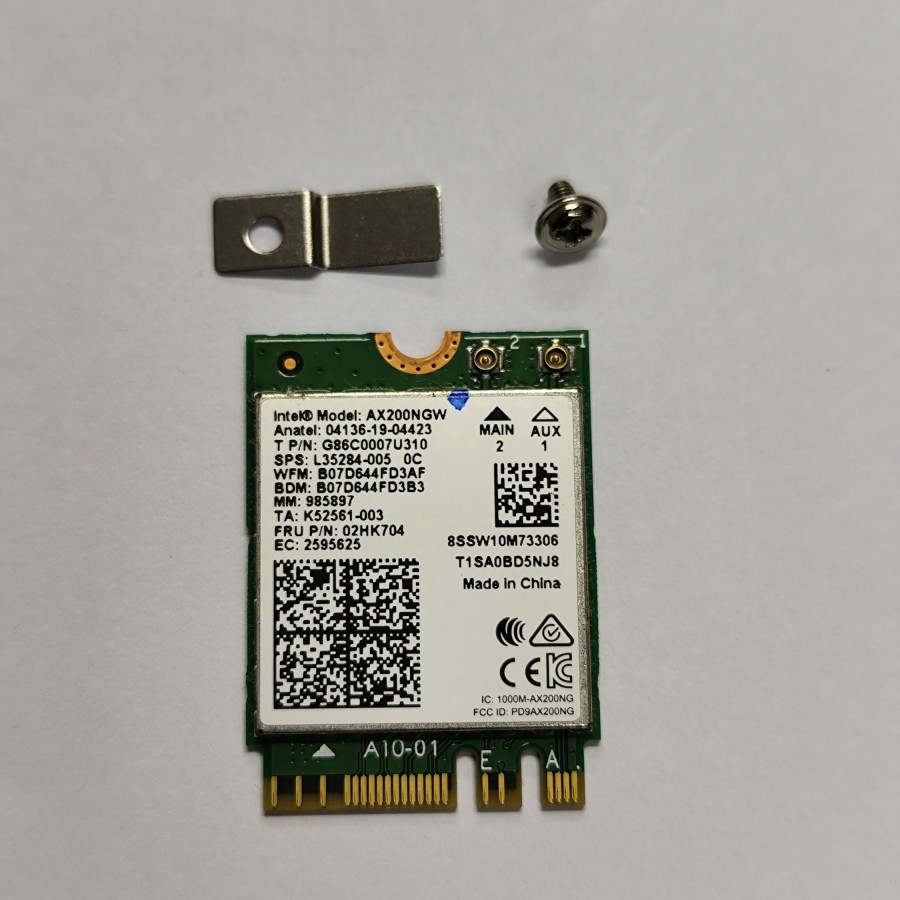 Jual Wifi Card Wireless Intel 6 AX200NGW 802.11AX AC BT5.1 NGFF M.2 2 ...