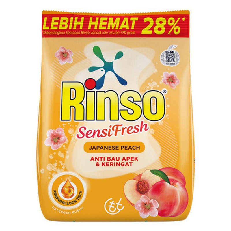 Jual Rinso Molto Anti Noda Deterjen Bubuk Japanese Peach 770 g | Shopee ...