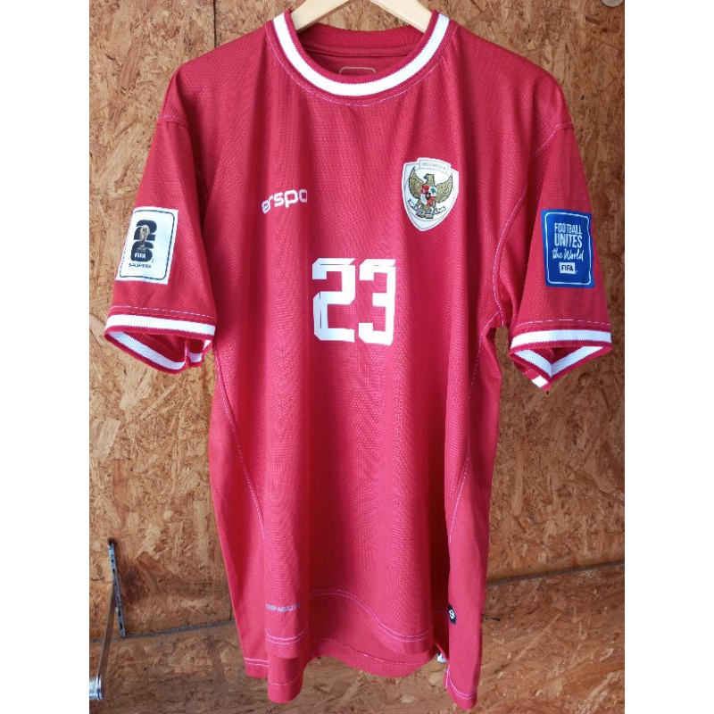 Jual Official timnas home indonesia kualifikasi wc26 mlxl xxl aja full ...