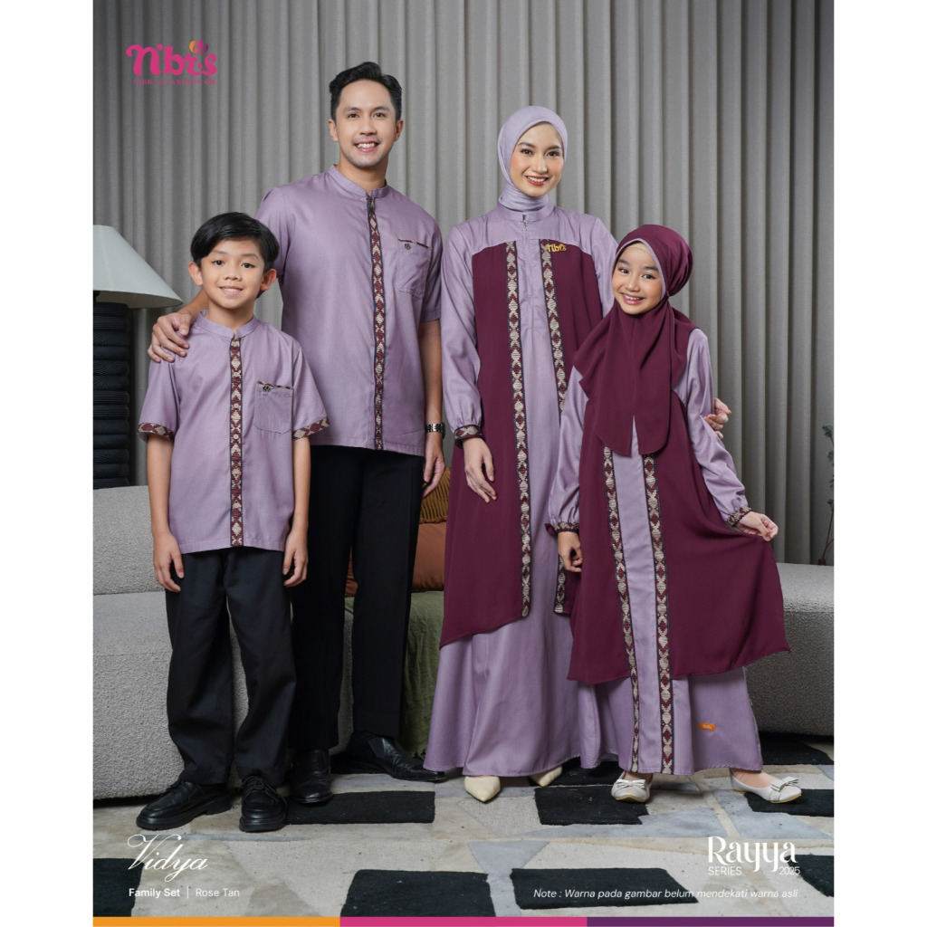 Jual [READY] SARIMBIT NIBRAS 2025 VIDYA ROSETAN / SARIMBIT KELUARGA / SARIMBIT TERBARU / BAJU ...