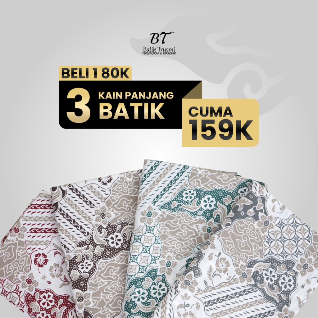 Jual BATIK TRUSMI Bahan Kain Batik Campur Motif Kombinasi SKRJGT MM ALS ...