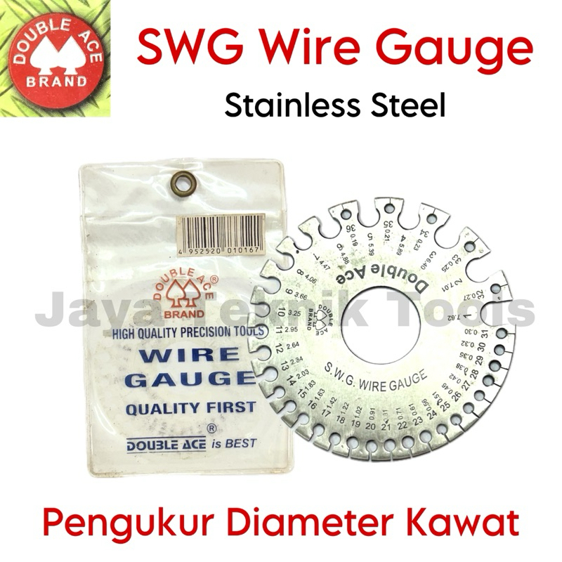 Jual SWG Wire Gauge Double Ace / Pengukur Diameter Kawat / Alat Ukur ...