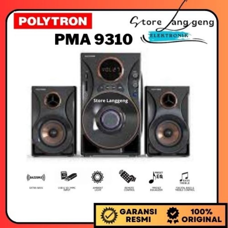 Jual POLYTRON SPEAKER AKTIF PMA9310 | Multimedia Audio Speaker PMA 9310 ...