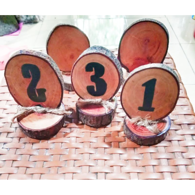 Jual nomor meja kayu estetik | Shopee Indonesia