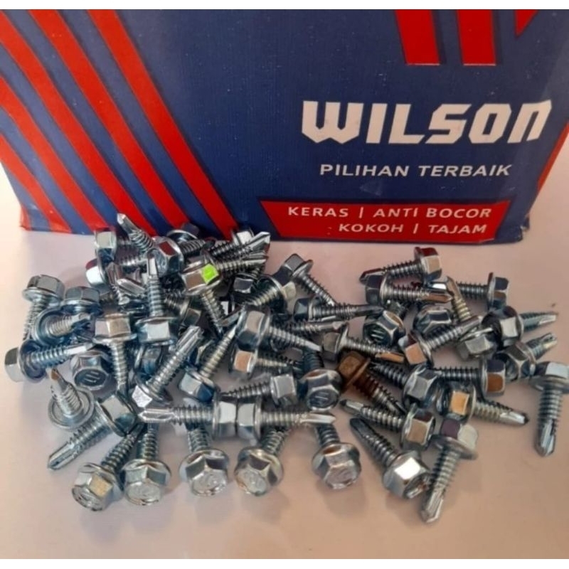 Jual BAUT KNOPI WILSON 10X16 (1 KTK) / BAUT SEKRUP BAJA RINGAN Roofing ...