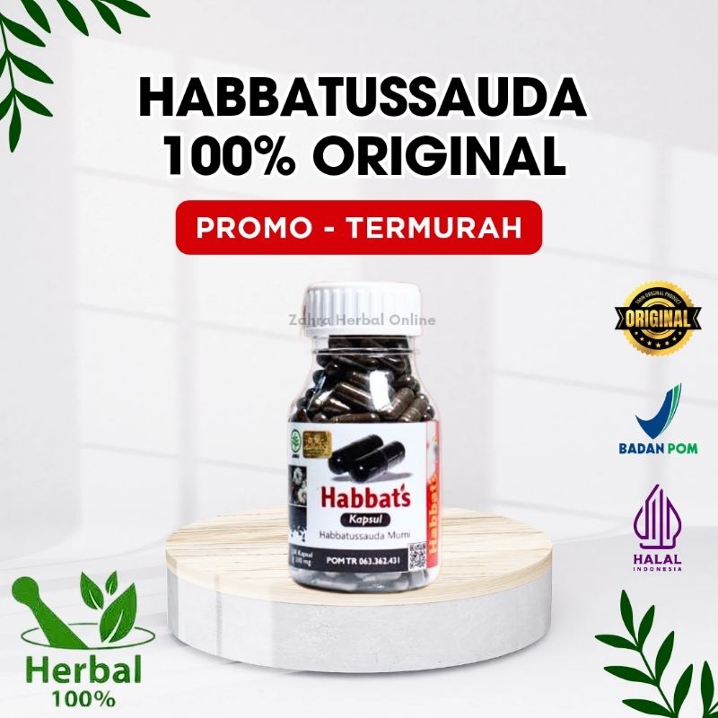 Jual Habbatussauda Murni Habatusauda Original Asli Isi 200 Kapsul ...
