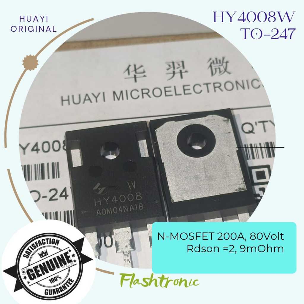 Jual HY4008W MOSFET 200A 80V Ori HUAYI | Shopee Indonesia