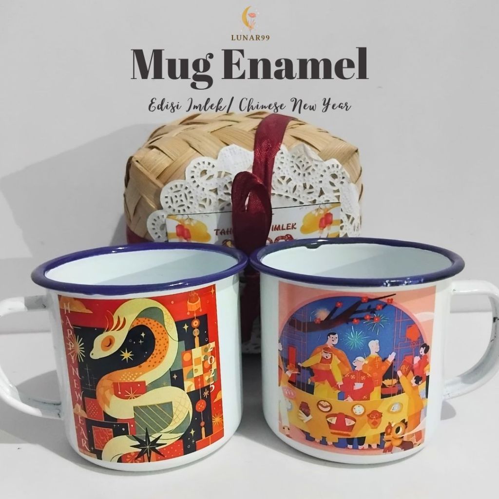 Jual SOUVENIR IMLEK 2025 MUG ENAMEL CNY/ HAMPERS-KADO-GIFT- CNY ...