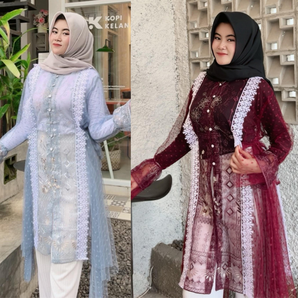 Jual Talitha Outer Brukat Mewah Simpel Elegant - Atasan Kondangan ...