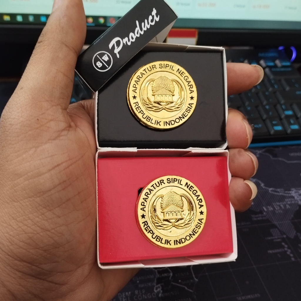 Jual Pin korpri ASN bulat premium / pin korpri terbaru [ foto asli ...