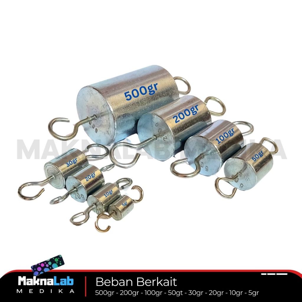 Jual Beban Berkait dengan Penggantung Beban Percobaan Fisika | Beban ...