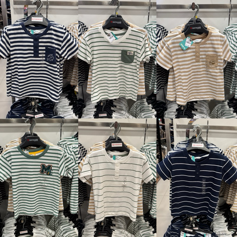 Jual LITTLE M - NEW Kaos Salur Anak Laki-Laki (2-6 Tahun) | Shopee ...
