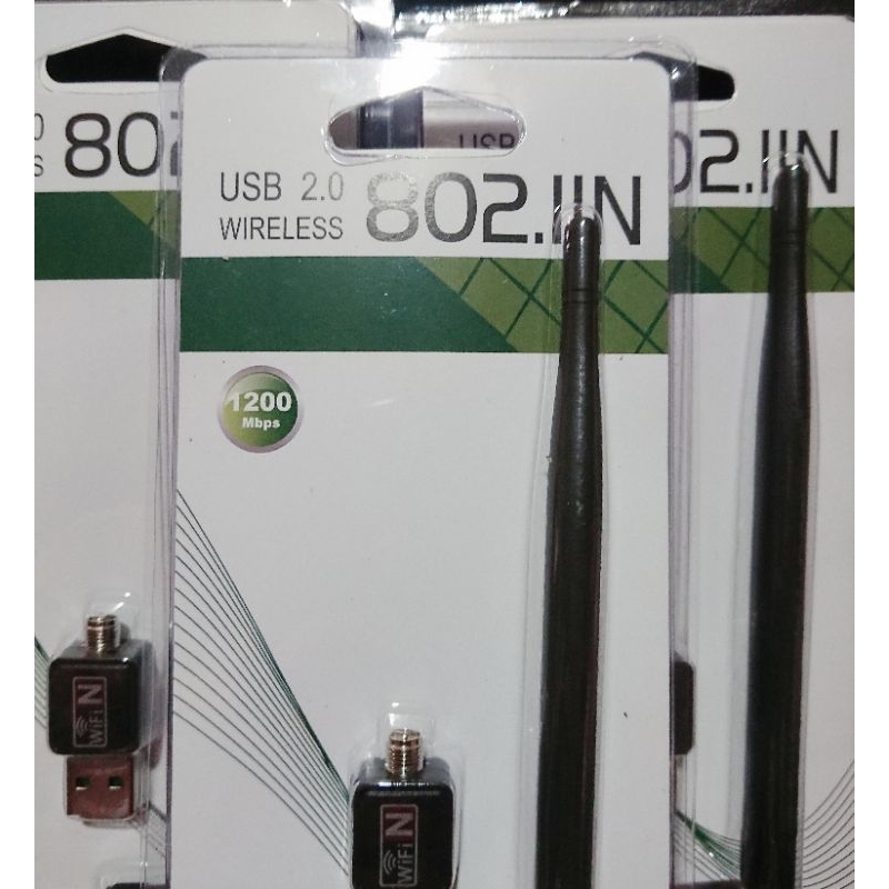 Jual USB Dongle WIFI Receiver wireless USB Adapter 802.11N 1200Mbps Antenna. | Shopee Indonesia