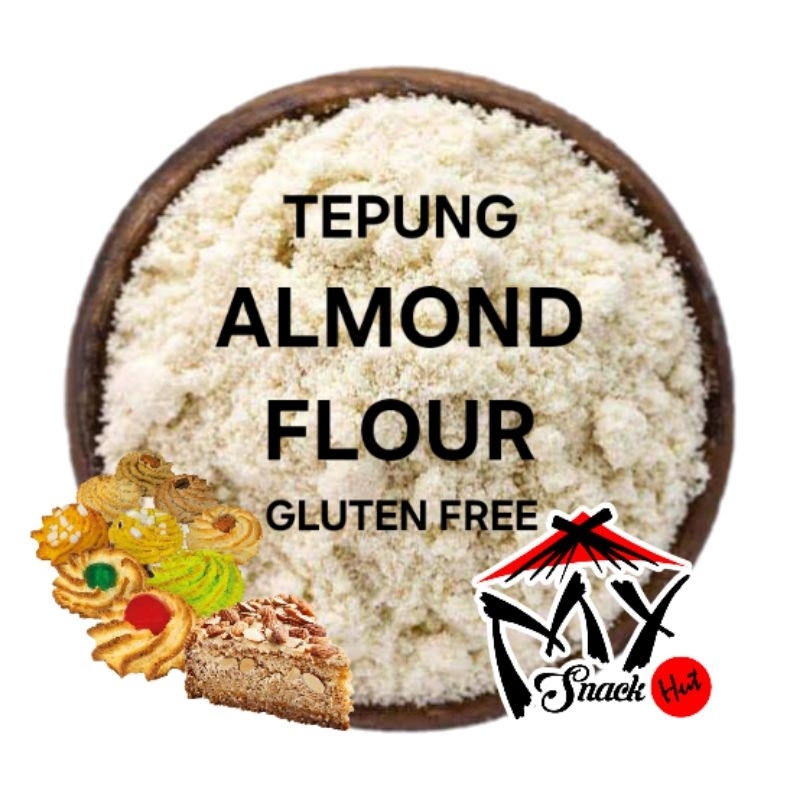 Jual KACANG ALMOND BUBUK 1KG TEPUNG ALMON MENTAH ORGANIK FLOUR MURNI ...