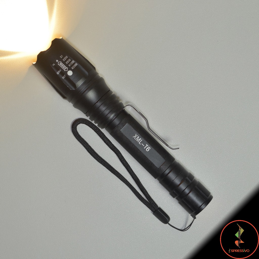 Jual New Senter LED ultrafire police panjang cree XML-T6 baterai 2*18650 zoom cahaya kuning ...