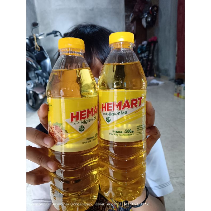 Jual MINYAK GORENG HEMART BOTOL 500 ML(1 BIJI) | Shopee Indonesia