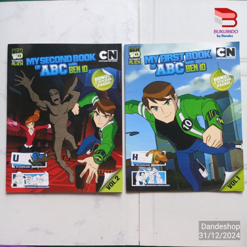 Jual My First Book Of ABC with Ben 10 - Coloring Book With Sticker ...
