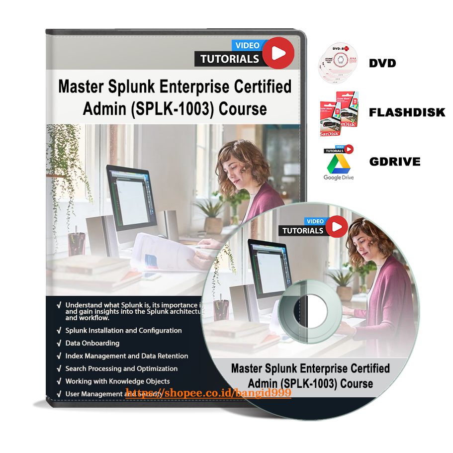Jual VIDEO TUTORIAL Master Splunk Enterprise Certified Admin (Splk-1003) Course | Shopee Indonesia