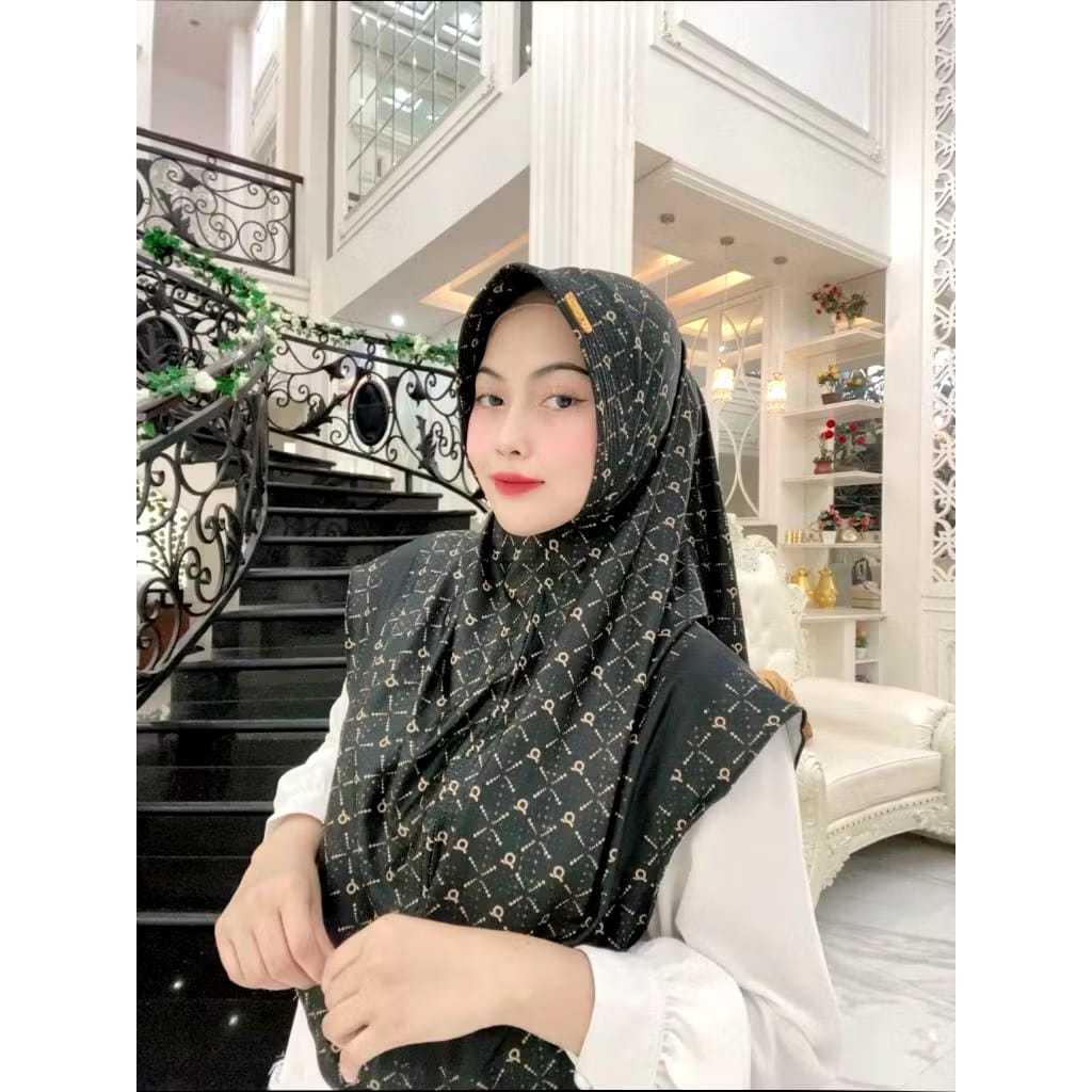 Jual IJAB INSTAN PREMIUM HIJAB BERGO MOTIF PRINTING SUBLIME JILBAB ...