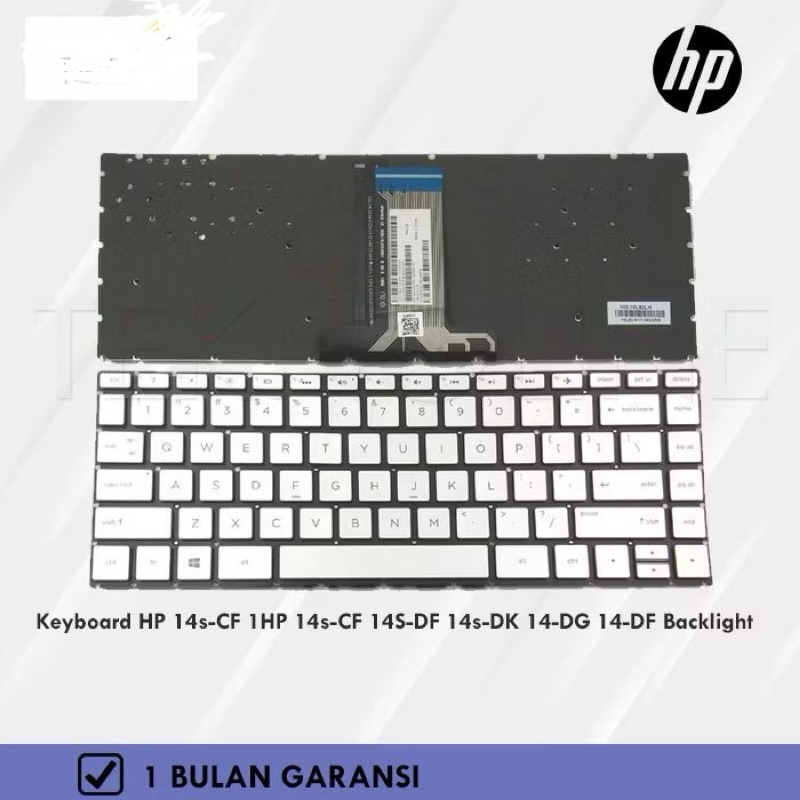 Jual Keyboard HP Pavilion 14-CF HP 14s-CF 14S-DK 14S-DF 14-DF 14-DK 14 ...