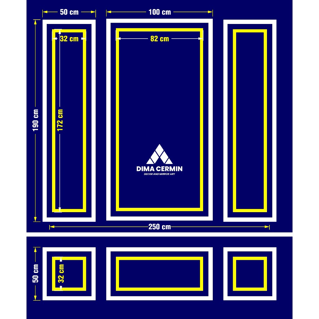Jual Set Wall Moulding Lis Profil Double Kayu Dekorasi Ruangan Dinding ...