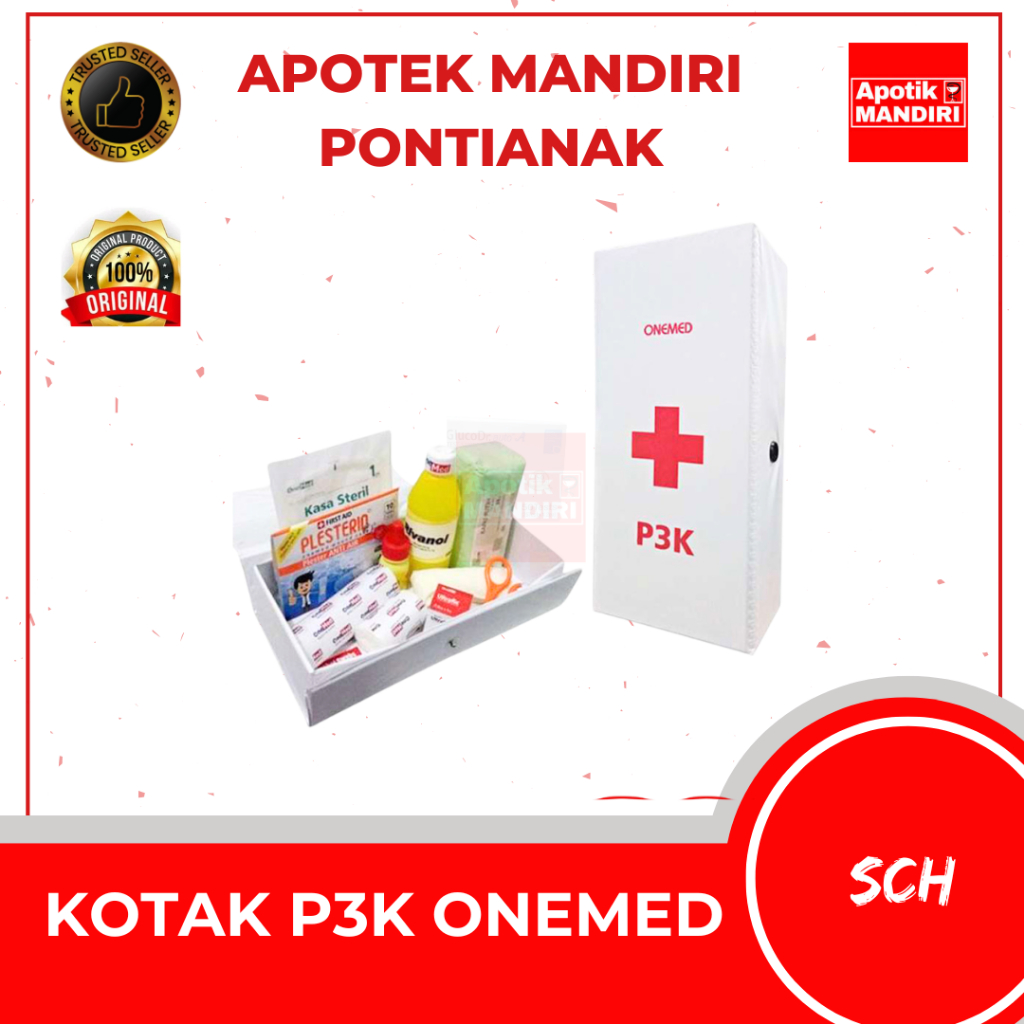 Jual KOTAK P3K ONEMED + ISI - Untuk Perawatan Diri dan Luka | Shopee ...