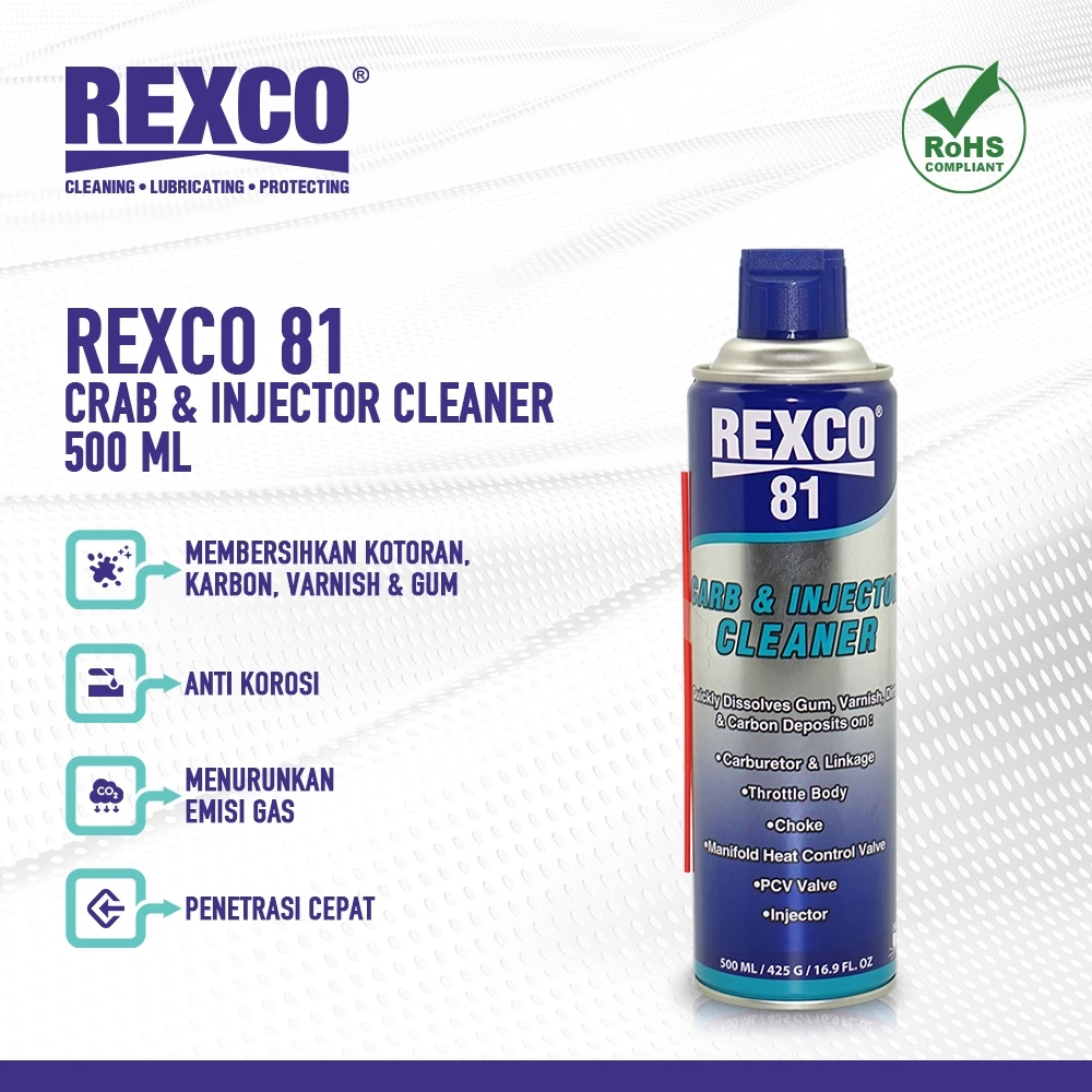Jual Rexco 81 Pembersih Karburator & Injector/ Carb & Injector Cleaner ...