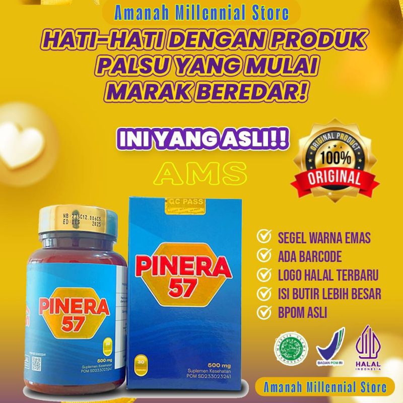 Jual PINERA57 100% ORIGINAL 1 BOX OBAT DIABETES STROKE KOLESTEROL ...