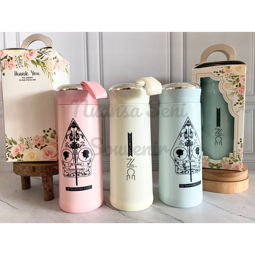 Jual Botol Minum Nice Tumbler Glass 350ml Botol Minum Kaca Souvenir Aesthetic Sablon Kemas Box ...