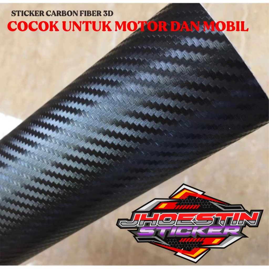Jual carbon doff/carbon 3D/sticker carbon lebar 50 X panjang 50cm ...