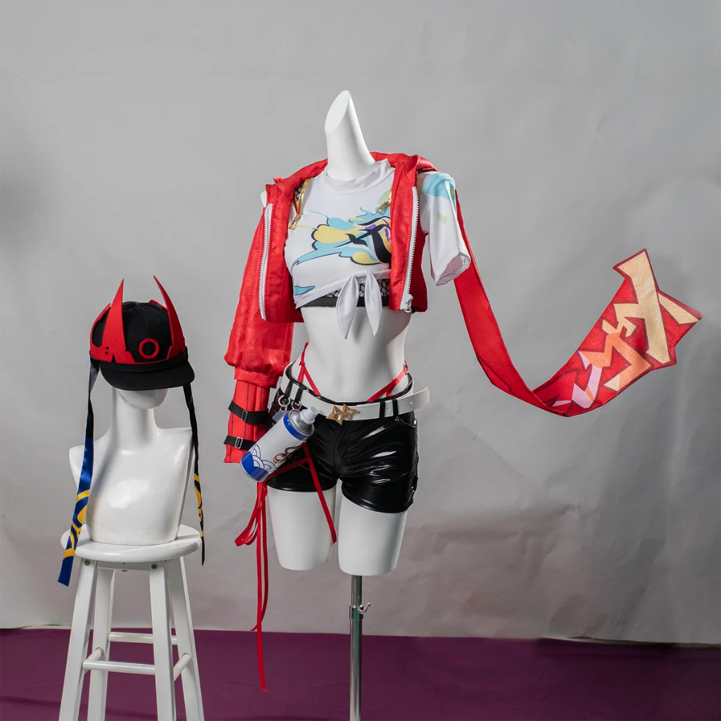 Jual New Anime Honkai: Star Rail Cosplay Rappa Costume Uniform Woman ...