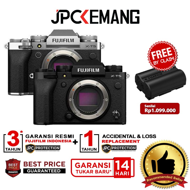 Jual Fujifilm XT5 Body Only Fuji X-T5 XT 5 Mirrorless Camera Free ...