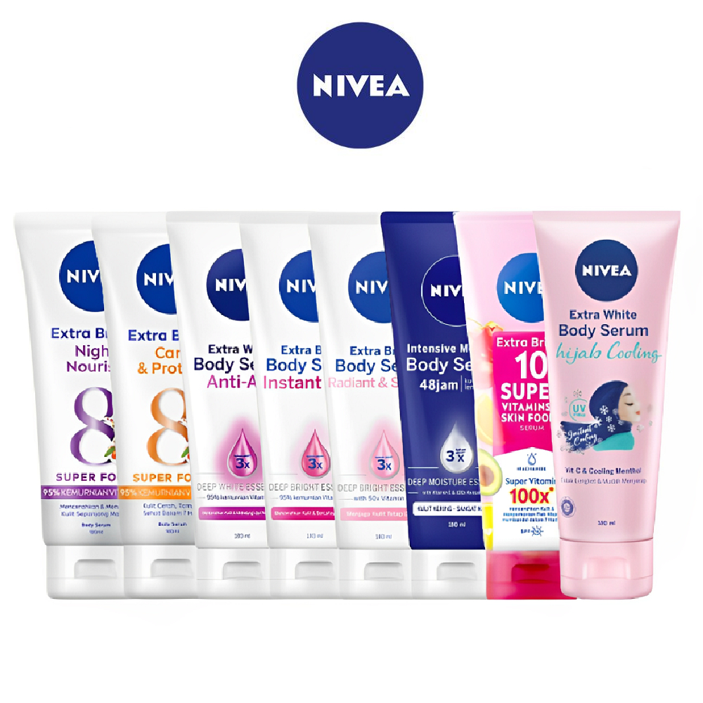 Jual NIVEA Extra Bright Body Serum 180ml - Super Vitamin & Skin Foods ...