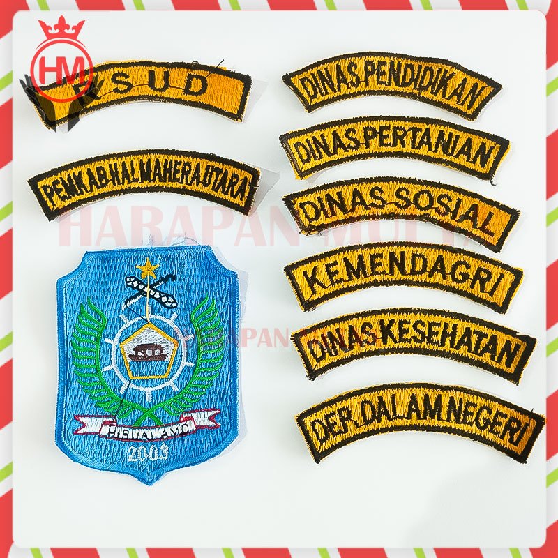 Jual Bordir Atribut Seragam Dinas Bet Bordir Pemkab Kabupaten Halmahera ...