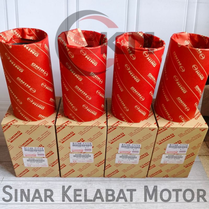 Jual LINER BORING PISTON SET TOYOTA DYNA HINO DUTRO 110 125 130 TIPE B ORIGINAL 1SET 4PC ...