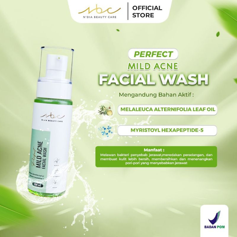 Jual NBC facial wash perfect mild acne sabun untuk jerawat berat ndia ...