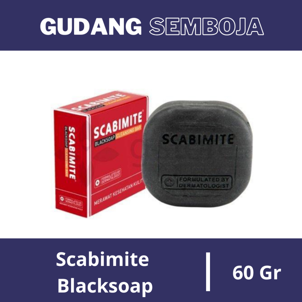 Jual Scabimite Blacksoap Cleansing Bar / Sabun Perawatan Kulit Gatal ...