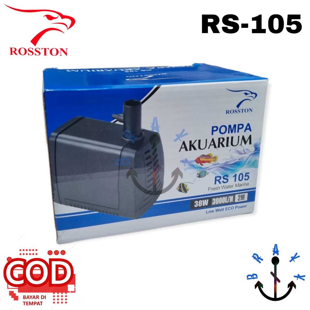 Jual Mesin Pompa Celup Kolam Water Pump Rosston RS 105 Low Watt ...