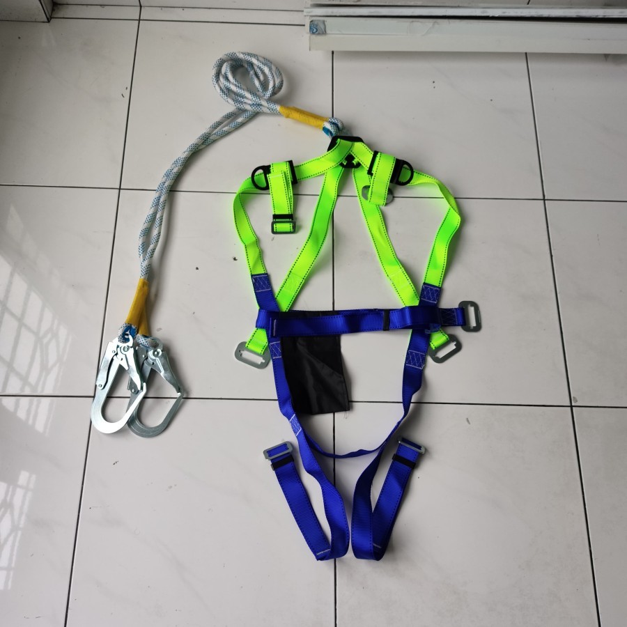 Jual Full body harness double big hook no buffer ENGO full body harness ...