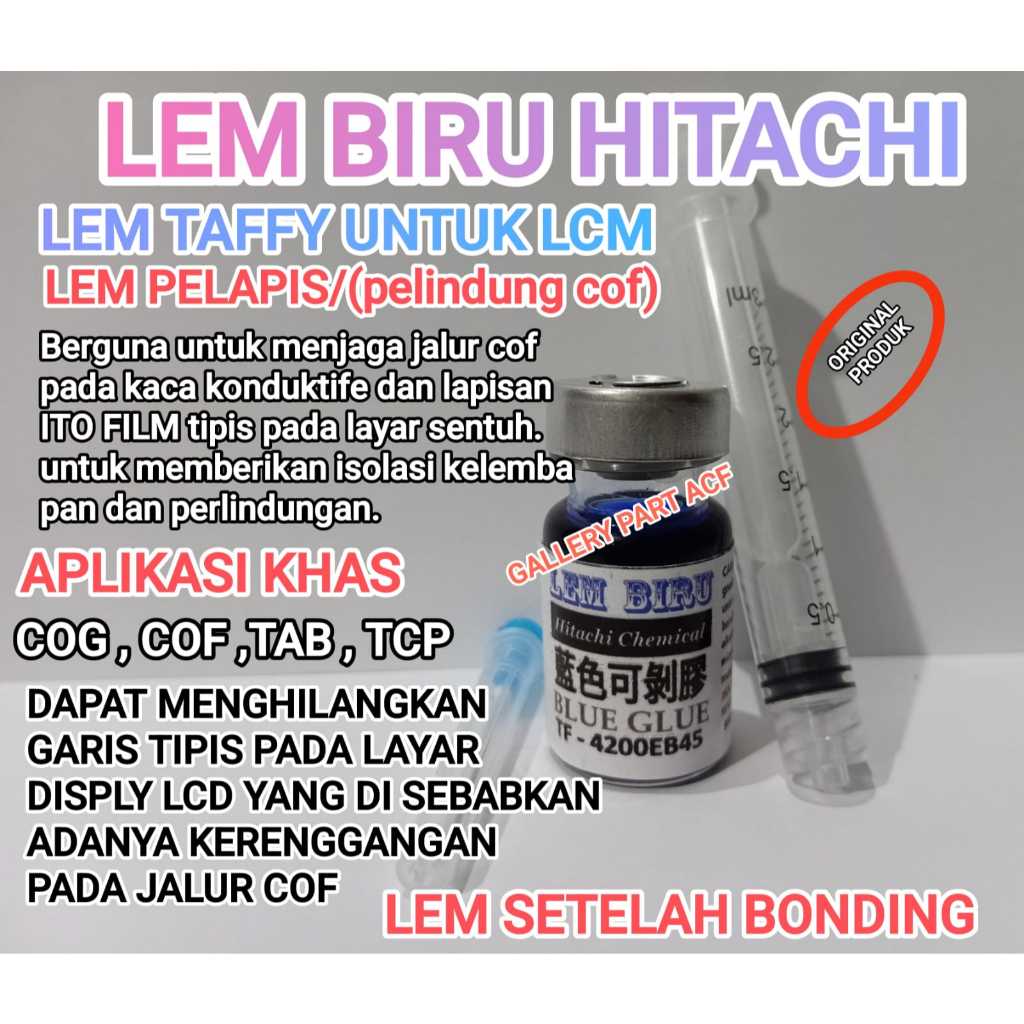 Jual lem lcd LAPTOP / HP / ACF TF4200EB 4200 EB PER 3ML / LEM KUSUS ...