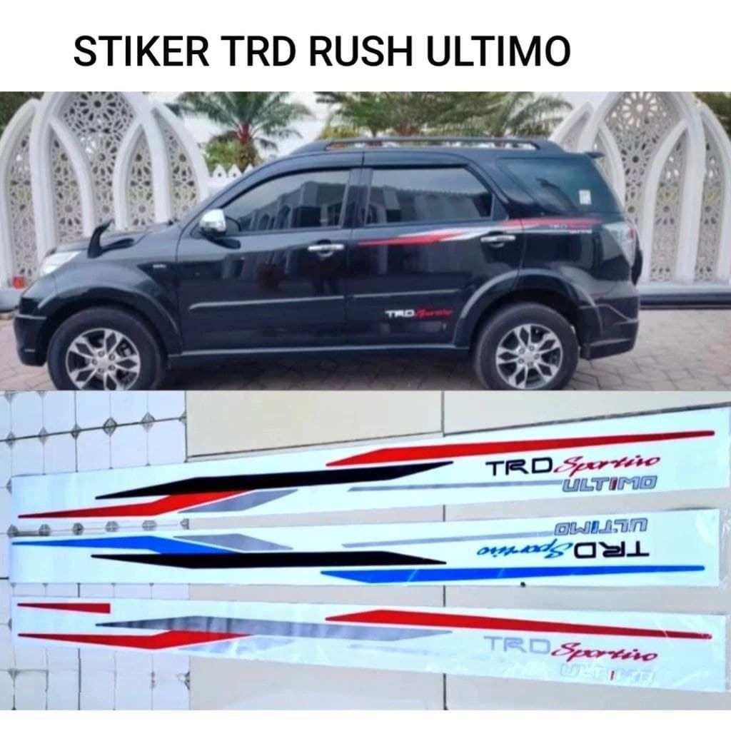 Jual Sticker Stiker Body Mobil Trd Sportivo Rush Ultimo | Shopee Indonesia