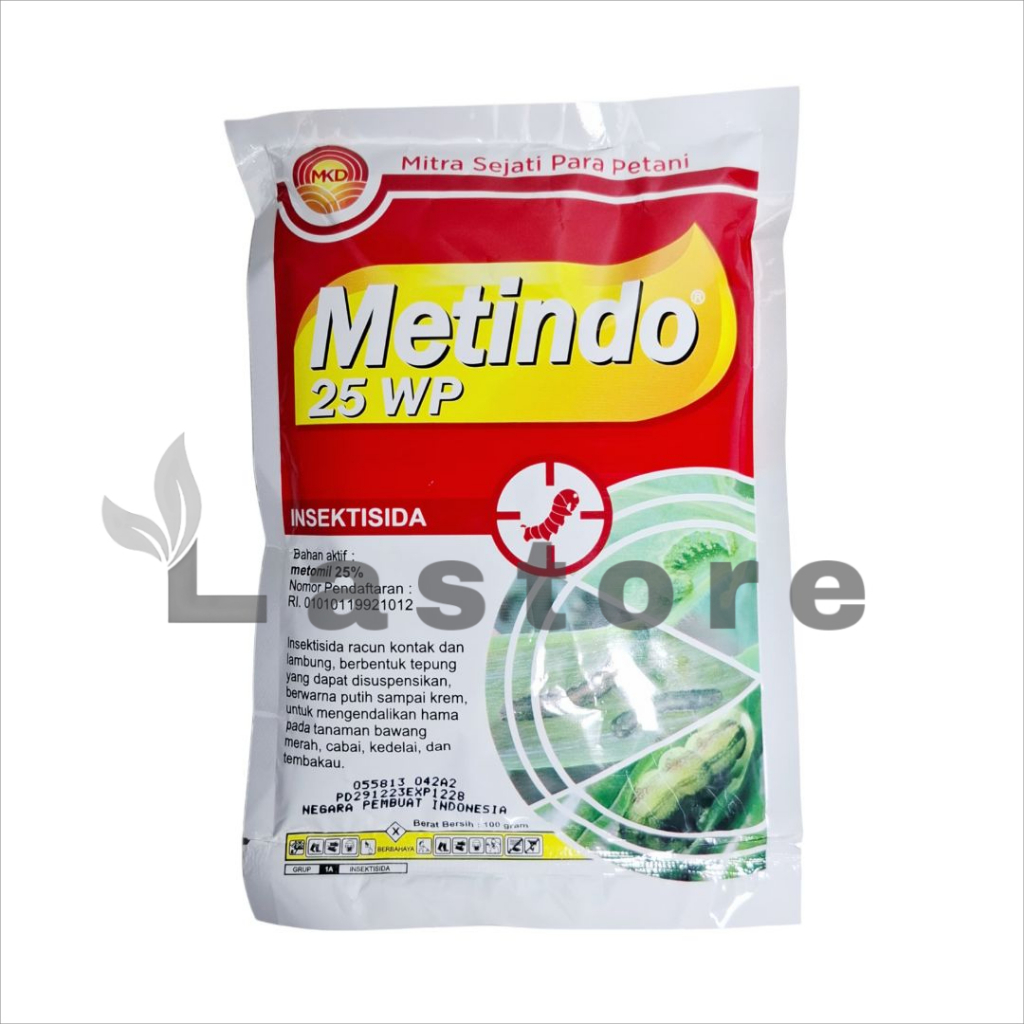 Jual Insektisida METINDO 25 WP 100 gram Pengendali Ulat dan Hama ...