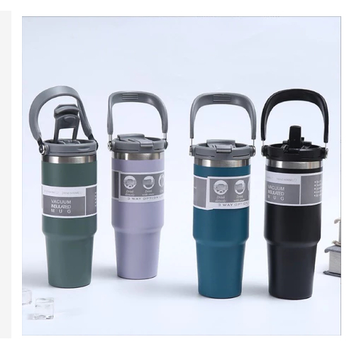 Jual Tumbler Handle 2in1 / Botol Minum Portable Teh Kopi Stainless ...