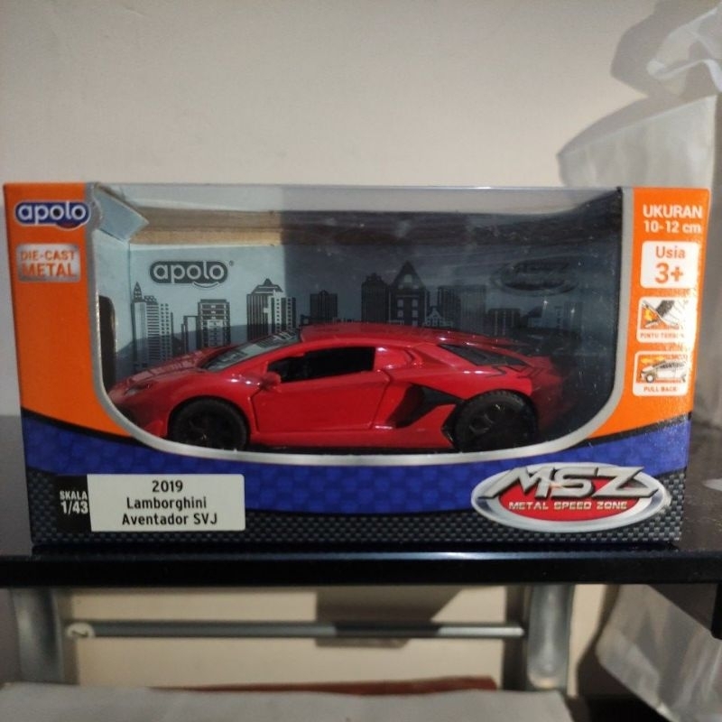 Jual Apolo MSZ Metal Speed Zone Lamborghini Aventador SVJ 2019 Skala 1/ ...
