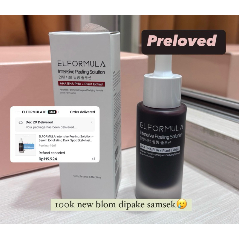 Jual Elformula Peeling Intensive Solution Exfoliate Eksfoliasi | Shopee ...
