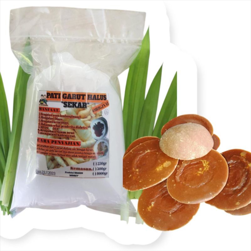 Jual Tepung pati garut 1kg + gula aren 200gram SEKAR | Shopee Indonesia