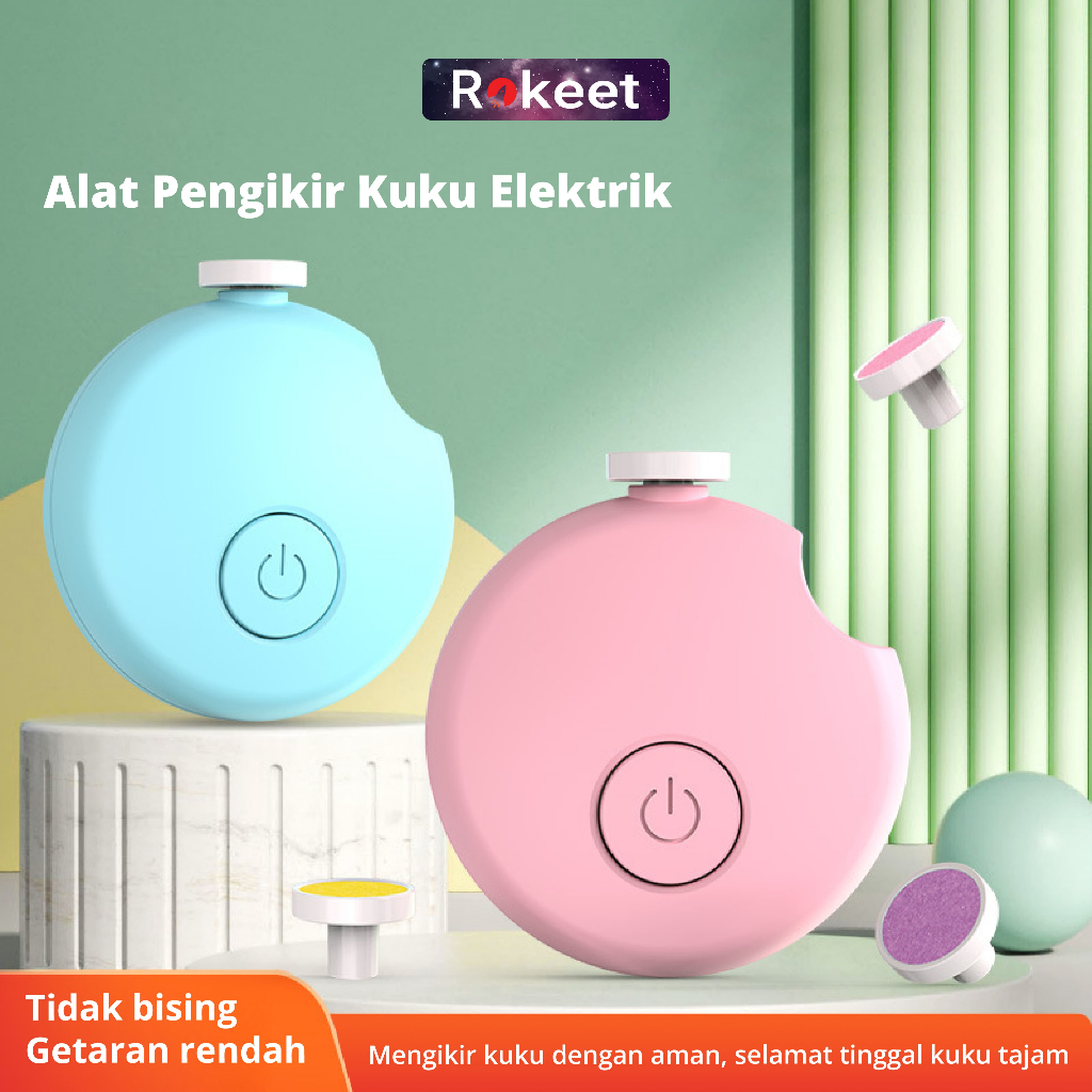 Jual Rokeet Baby Nail Trimmer Electric Manicure Gunting Kuku Bayi Elektrik Alat Pengikir Bayi ...
