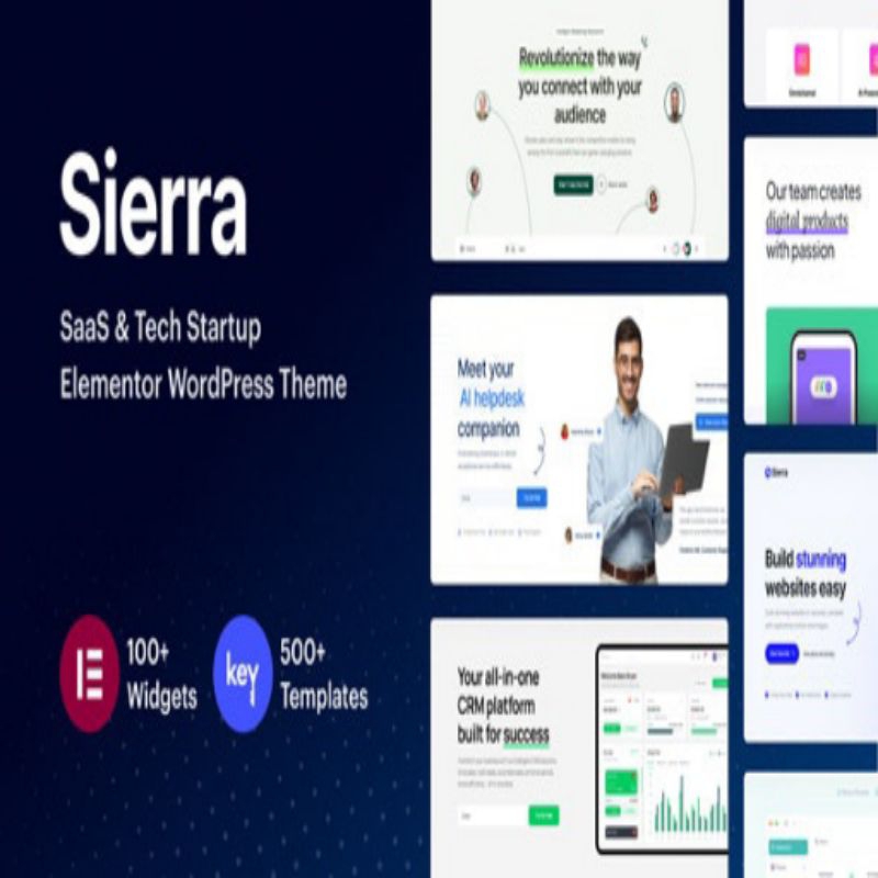 Jual Sierra - SaaS & Tech Startup Elementor WordPress Theme | Shopee Indonesia